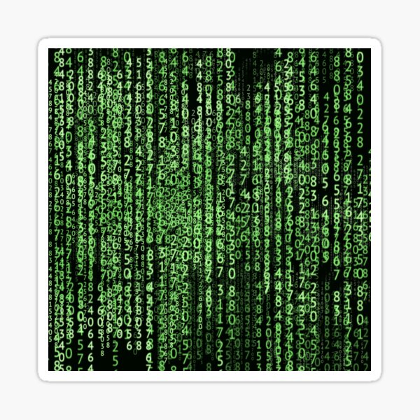 " Matrix" Sticker for Sale by PositivelyT | Redbubble