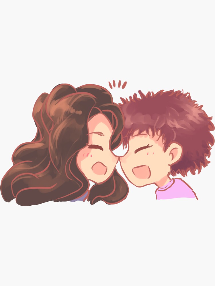 "Eskimo Kiss" Sticker by EnderKeed | Redbubble