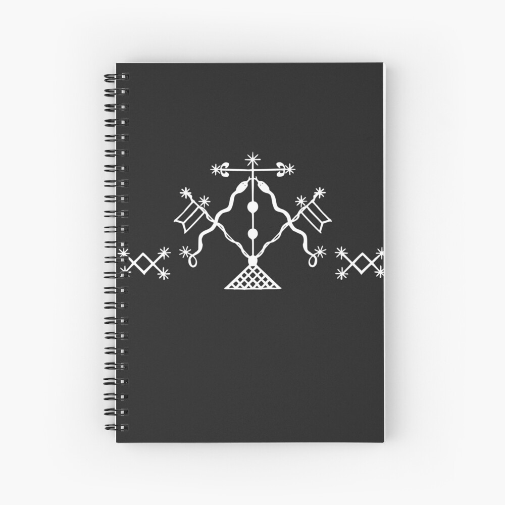 "Damballa Loa Veve Voodoo Sky Father Hoodoo " Spiral Notebook by h44k0n ...
