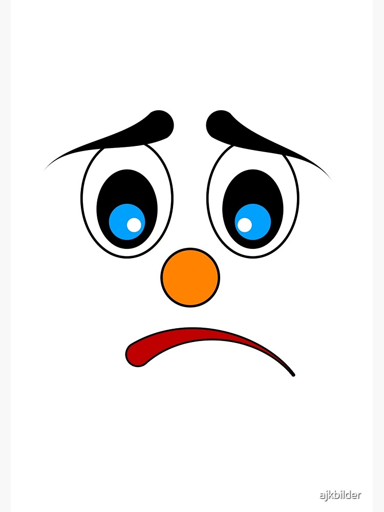 "Sad Face" Poster by ajkbilder | Redbubble
