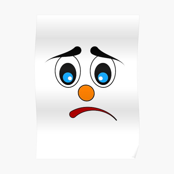 "Sad Face" Poster by ajkbilder | Redbubble