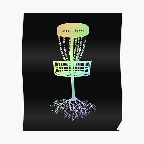 "Rainbow Disc Golf Frolf" Poster by normaltshirts | Redbubble