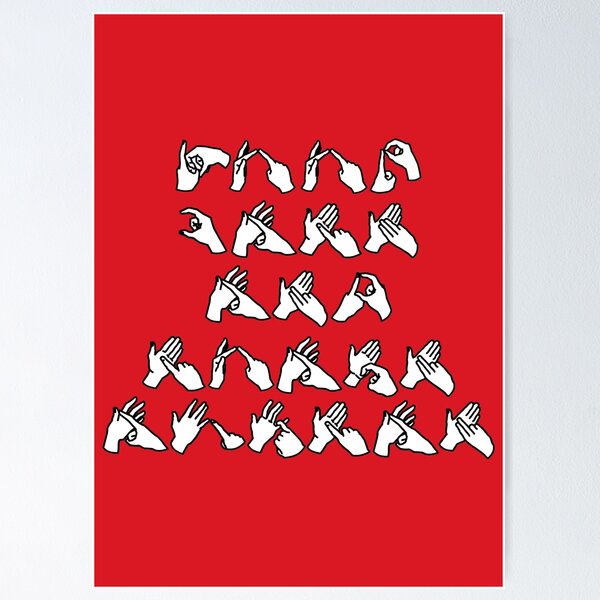 "Keep calm and learn Auslan" Poster for Sale by BSLBear | Redbubble