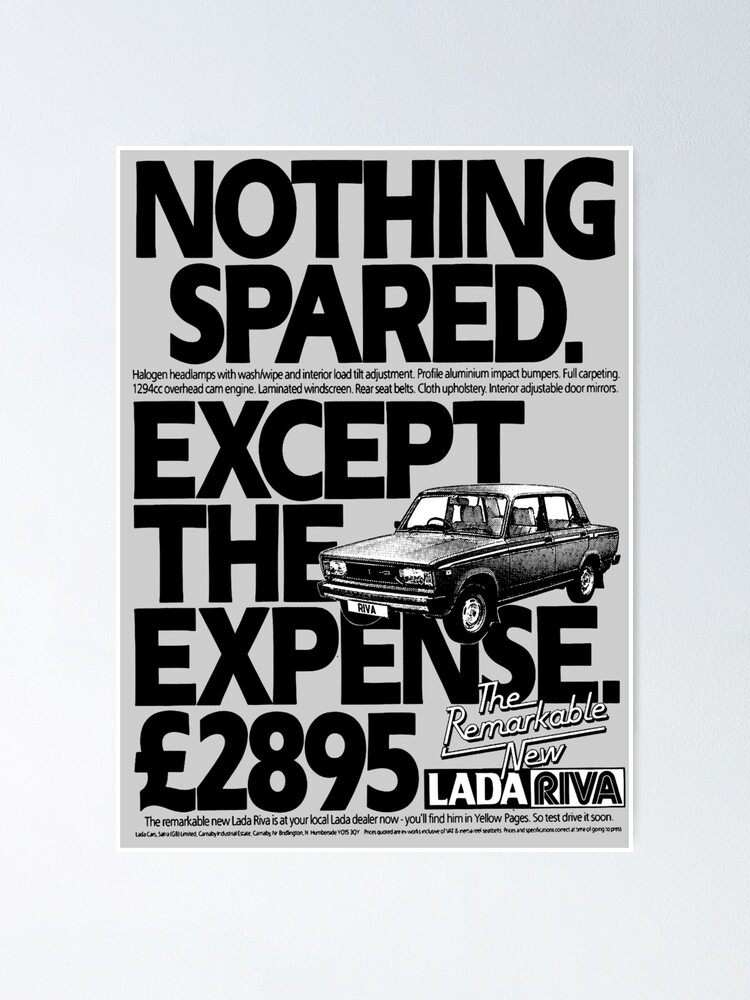 "LADA RIVA" Poster by ThrowbackMotors | Redbubble