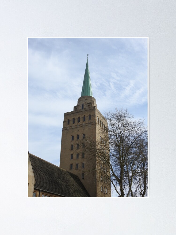 "Nuffield College Library Tower" Poster by CreativeEm | Redbubble
