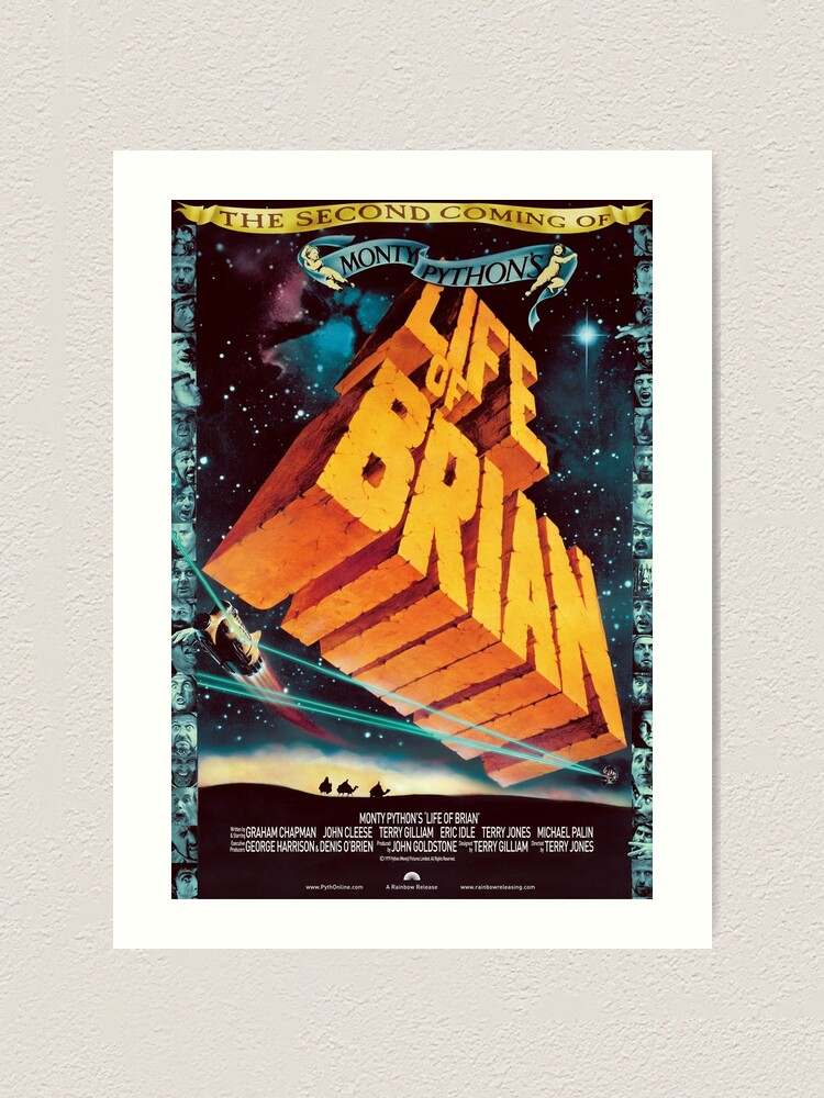 "Life of Brian Movie Poster" Art Print by SRPosters | Redbubble