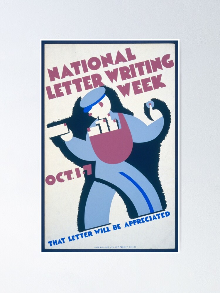 "National Letter Writing Week" Poster by Otoscope | Redbubble