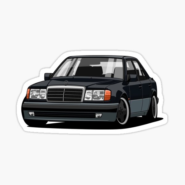 Sticker: Mercedes Benz W124 | Redbubble