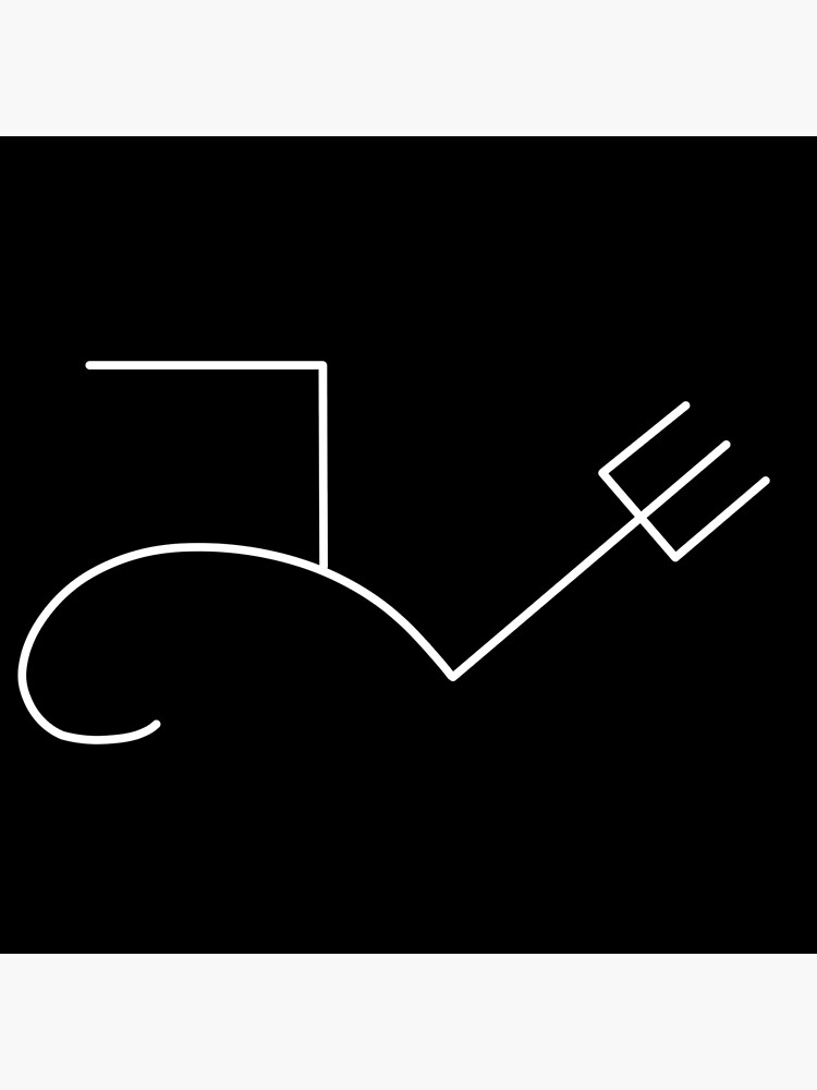 "Adatiel Demon Symbol (white)" Photographic Print by MacSquiddles ...