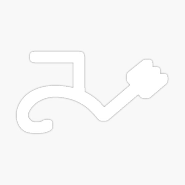 "Adatiel Demon Symbol (white)" Sticker for Sale by MacSquiddles | Redbubble