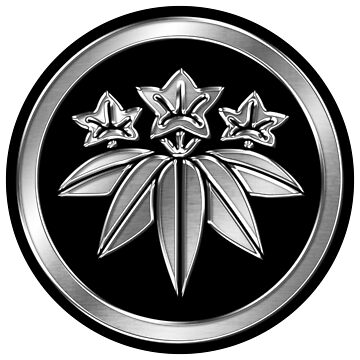 "Minamoto Clan Kamon Silver Chrome" Art Board Print for Sale by Takeda ...