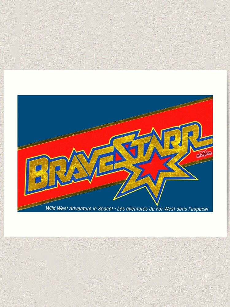 Lámina artística «Logotipo de dibujos animados de Bravestarr» de mr ...