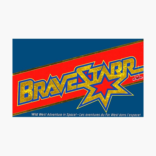 Lámina fotográfica «Logotipo de dibujos animados de Bravestarr» de mr ...