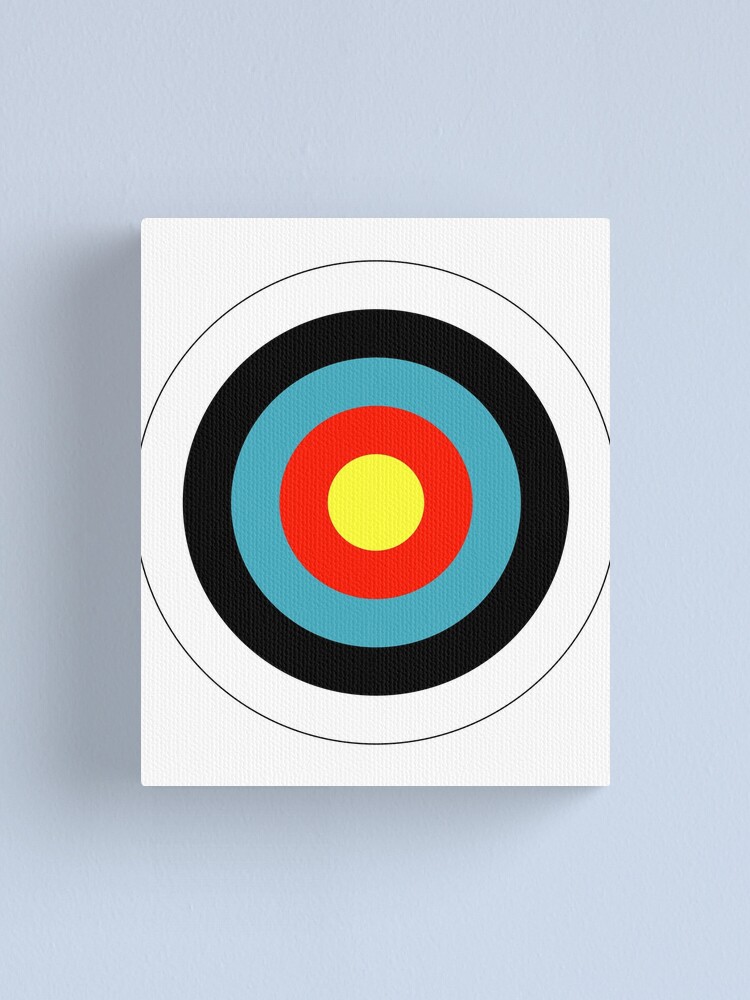 "Bullseye Archery Target Shooter Rings" Canvas Print for Sale by ...