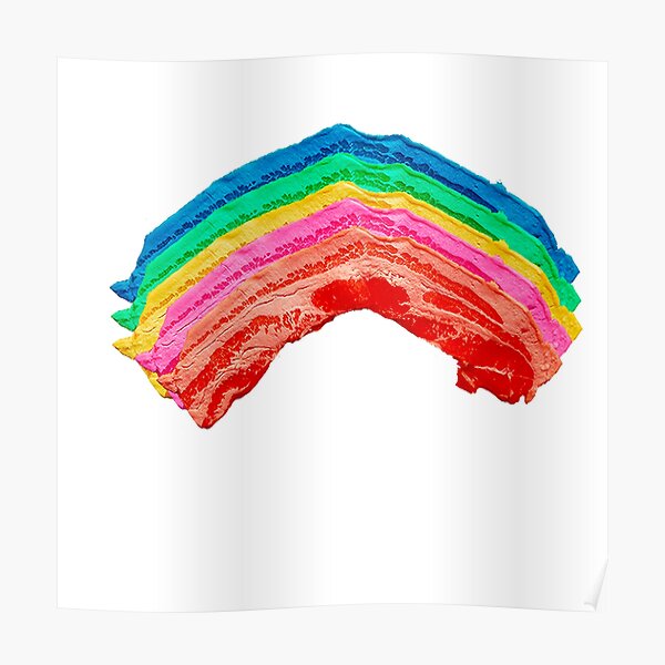 "BACON RAINBOW" Poster by Filifjonka | Redbubble