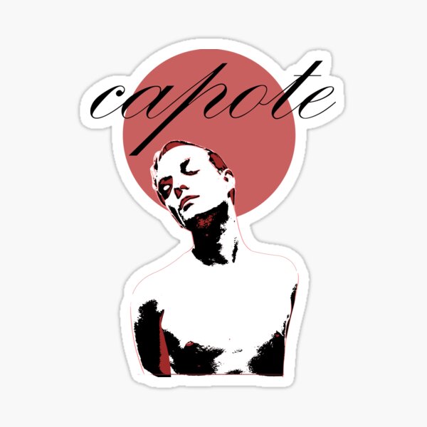 "Capote" Sticker by HarpersBizarre | Redbubble