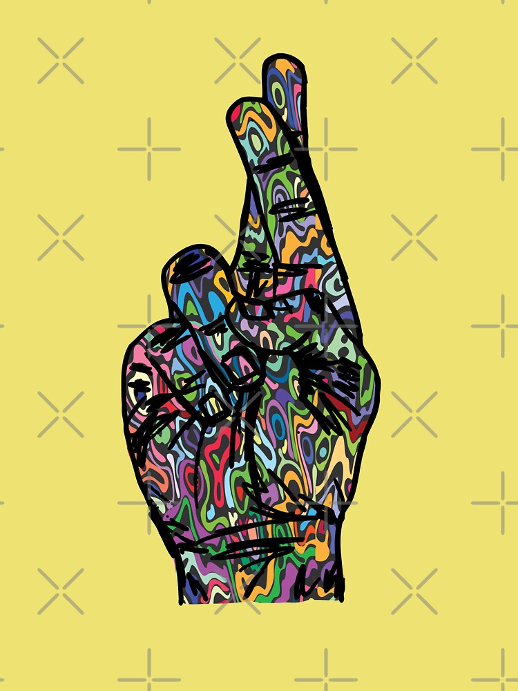 Trippy Hand Drawings Psychedelic Hand Art Print