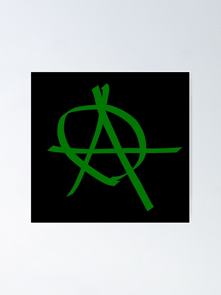 "Green Anarchism Symbol Design" Poster for Sale by Dator | Redbubble