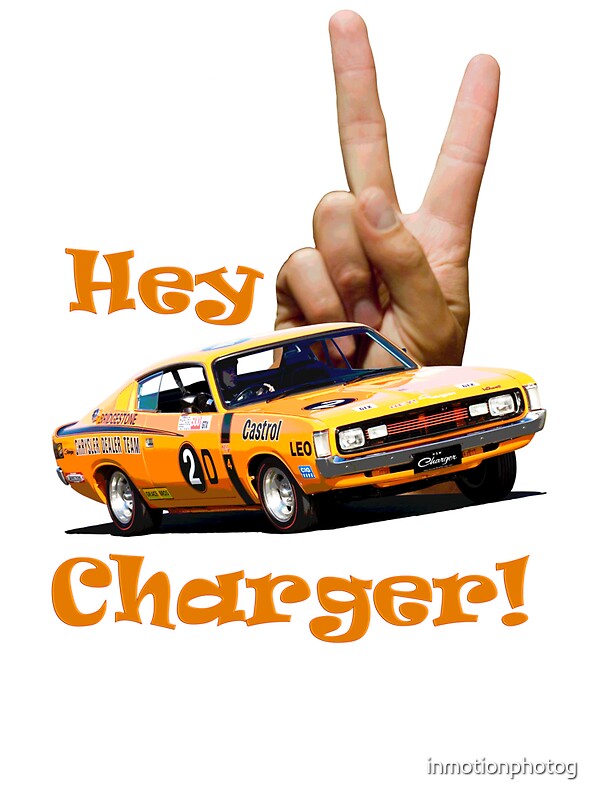 "Hey Charger ! - E49 R/T - Valiant" Stickers by inmotionphotog | Redbubble