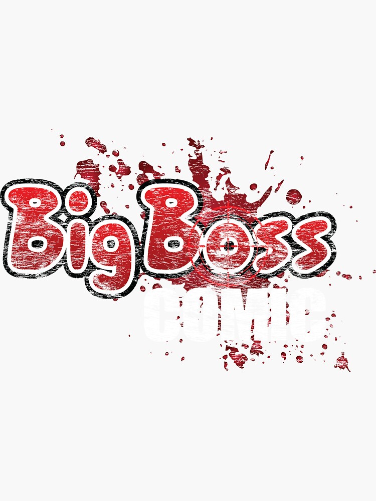 "Vintage "Big Boss Comic" logo" Sticker for Sale by MasterpieceArt ...