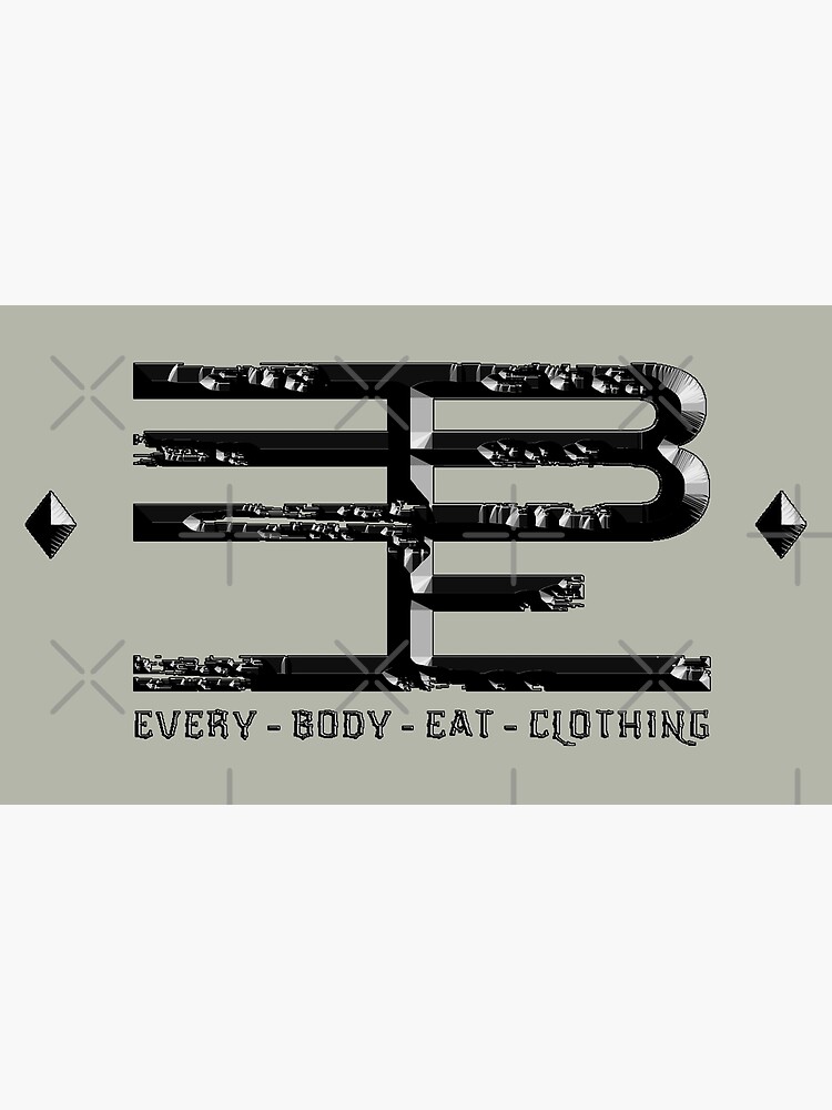 "Every Body Eat Clothing Official Logo" Art Print by EBEC | Redbubble