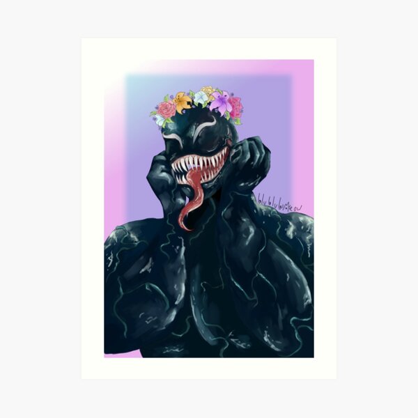 "Flowery Venom" Art Print for Sale by blublubmeow | Redbubble