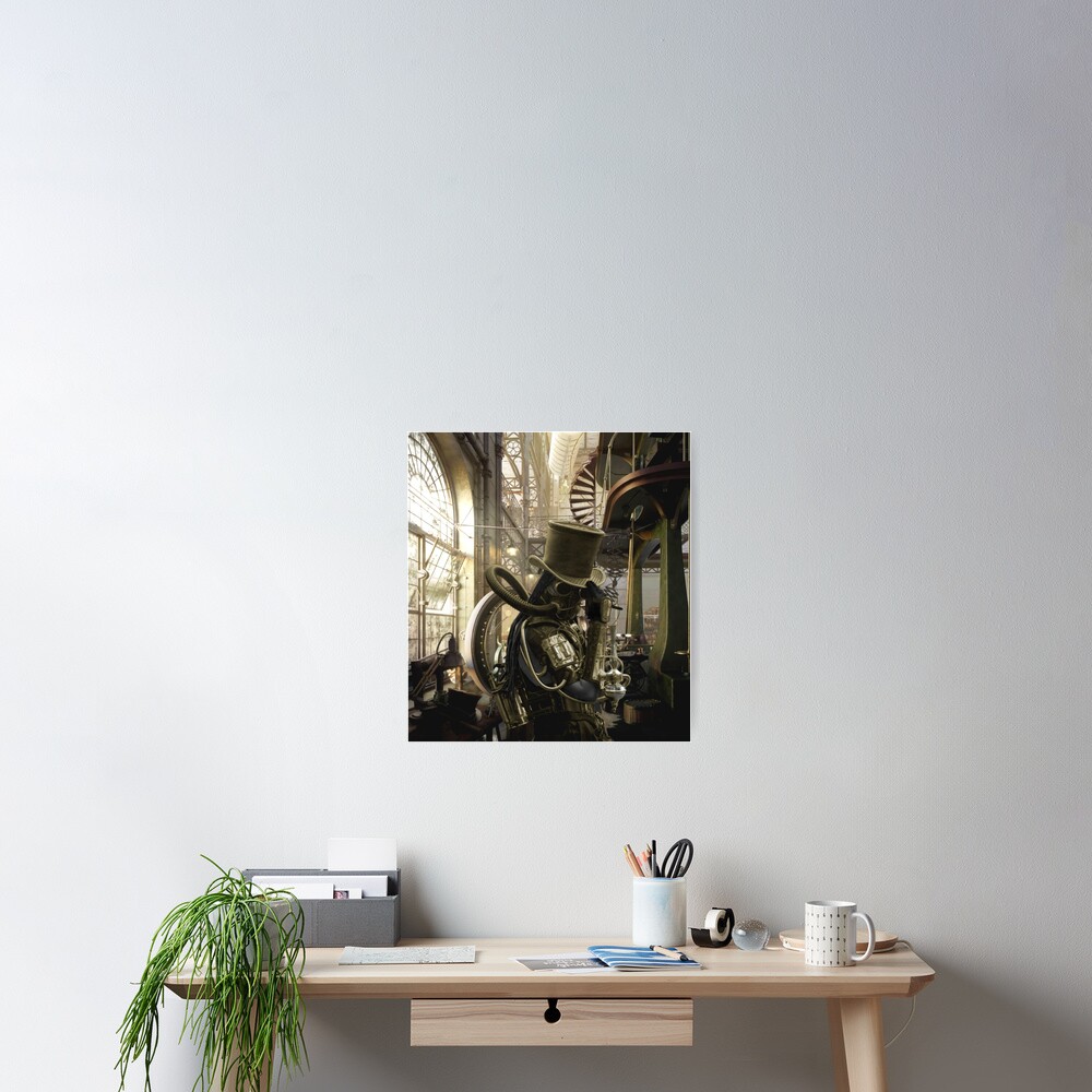 "My Secret Steampunk Laboratory " Poster for Sale by FantasySkyArt ...