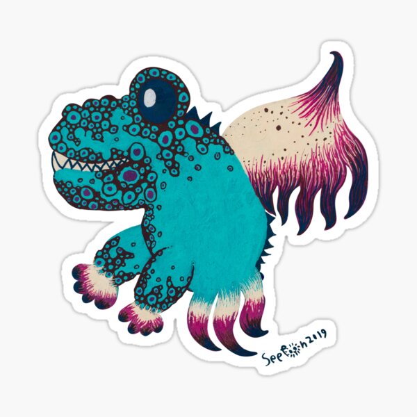 "Dinosaur Onion T rex Dino in the kitchen " Sticker for Sale by seefoon ...