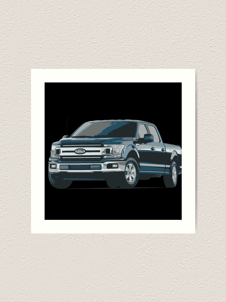 "Cartoon - Ford F-150" Art Print by Adrien33 | Redbubble