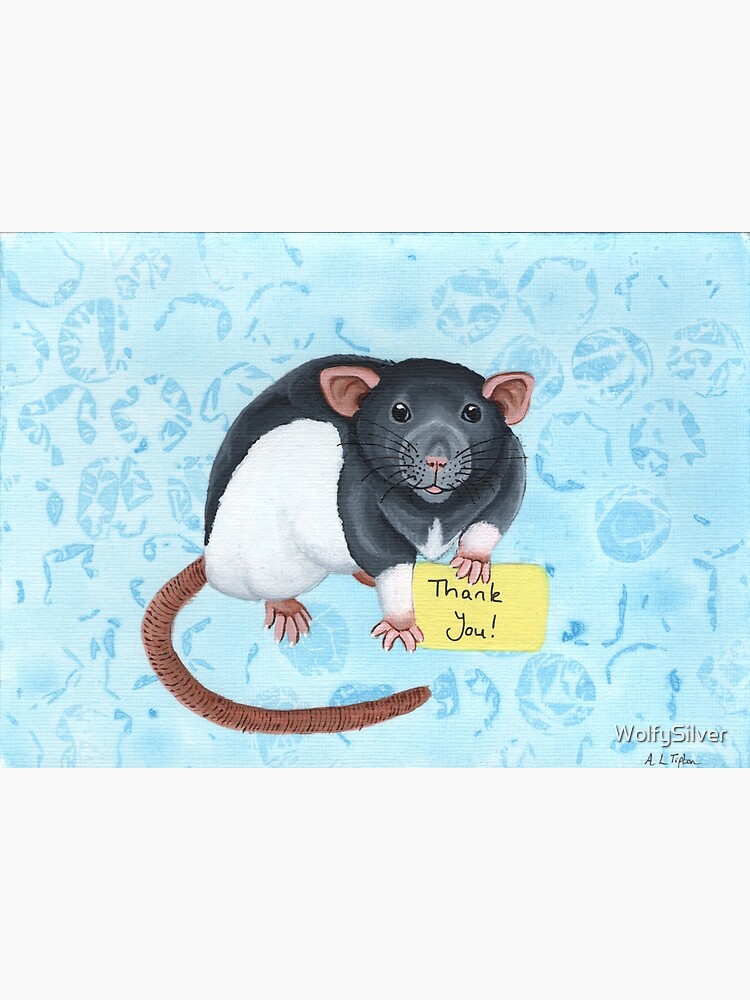 "Thank You Rat" Poster for Sale by WolfySilver | Redbubble