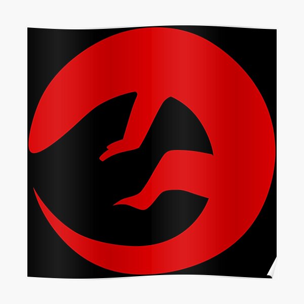 "Fairy Tail - Red Lizard Symbol" Poster for Sale by elizaldesigns ...