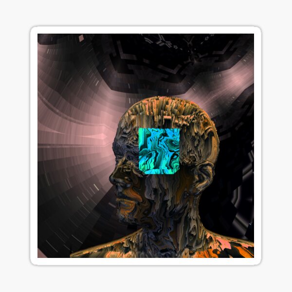 "Mindbender" Sticker for Sale by AstroBiological | Redbubble