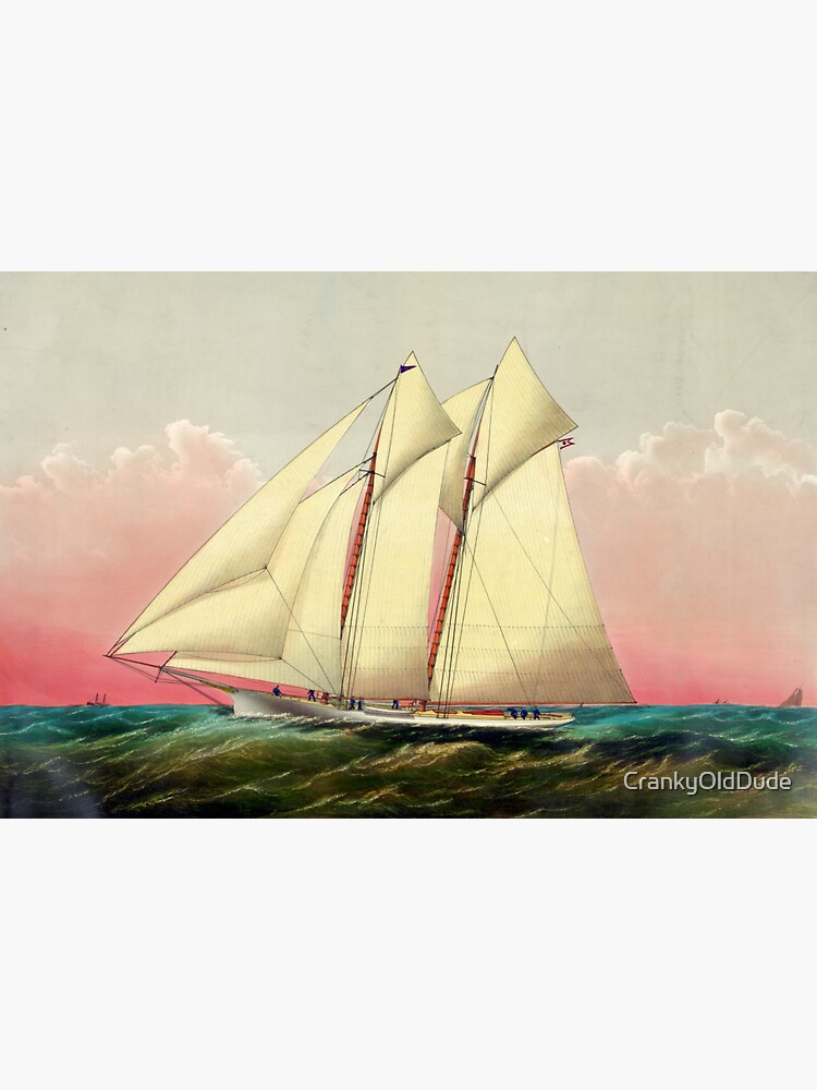 "The Schooner Yacht Magic - 1870" Sticker by CrankyOldDude | Redbubble