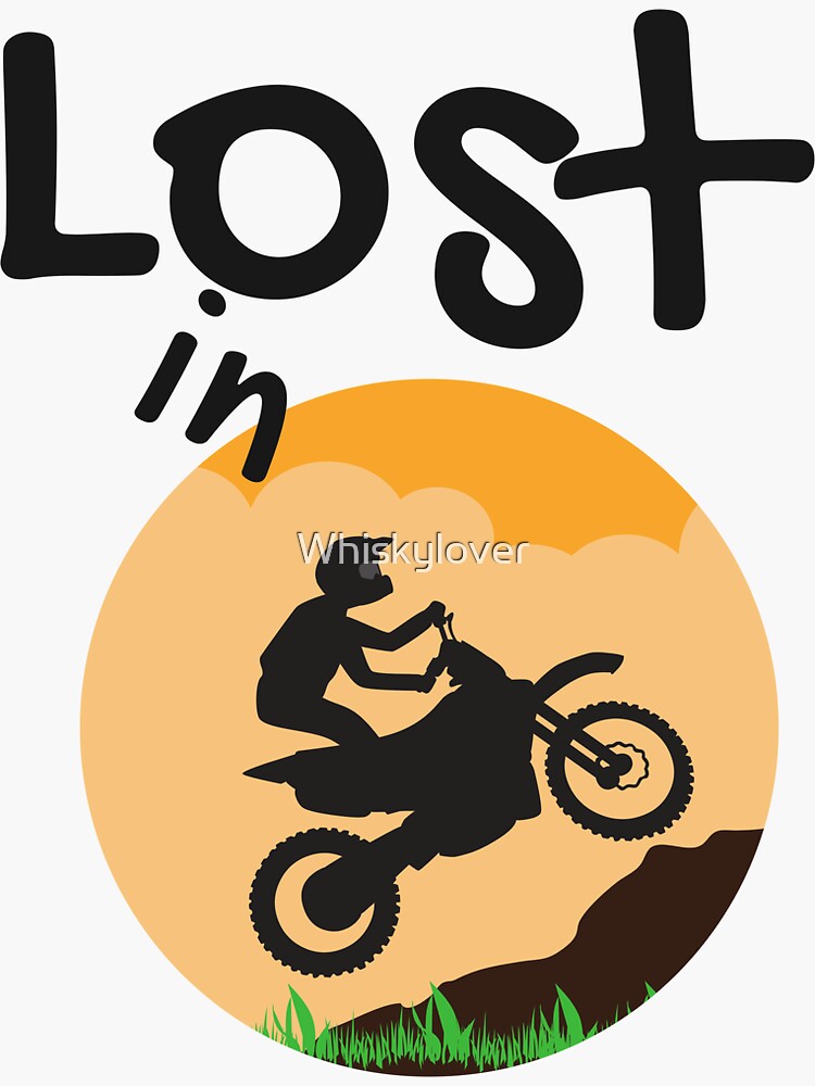 "Motocross! Cool funny sayings t-shirt design" Sticker for Sale by ...