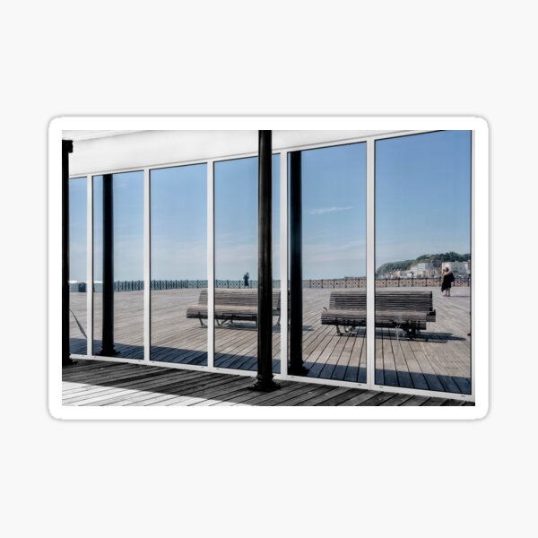 "Pier Windows Reflection" Sticker for Sale by AntSmith | Redbubble