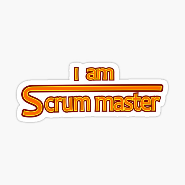"I Am Scrum Master Long S" Sticker for Sale by benandfreya | Redbubble