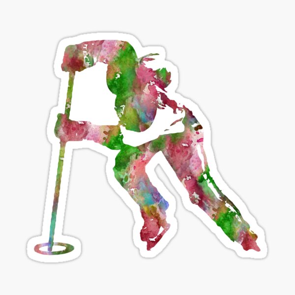 "Ringette player, ringette" Sticker for Sale by Rosaliartbook | Redbubble