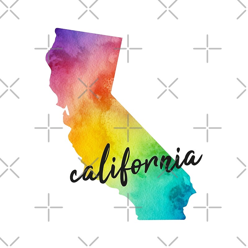 "California Rainbow Watercolor" by Isabelle-Anne | Redbubble