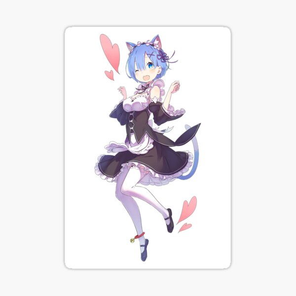 "Re Zero Rem" Sticker for Sale by carochan5 | Redbubble