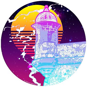 "Retro Garita Wave" Sticker for Sale by hellterskelter | Redbubble