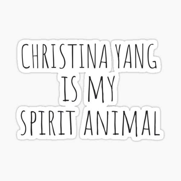 "Christina Yang" Sticker for Sale by Kalynmoz | Redbubble