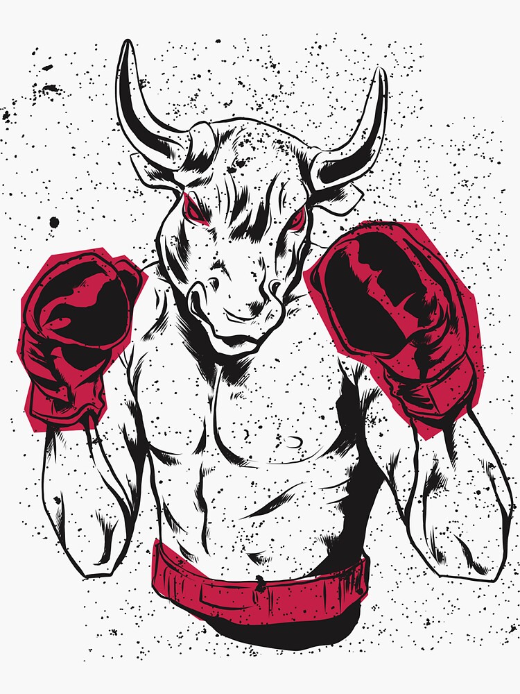 "Bull boxer" Sticker by sx49 | Redbubble
