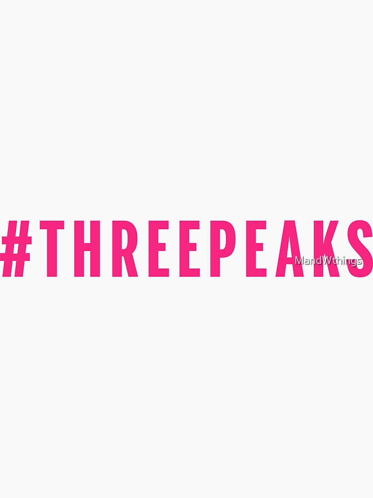 "Three Peaks Challenge - 3 Peaks" Sticker by MandWthings | Redbubble