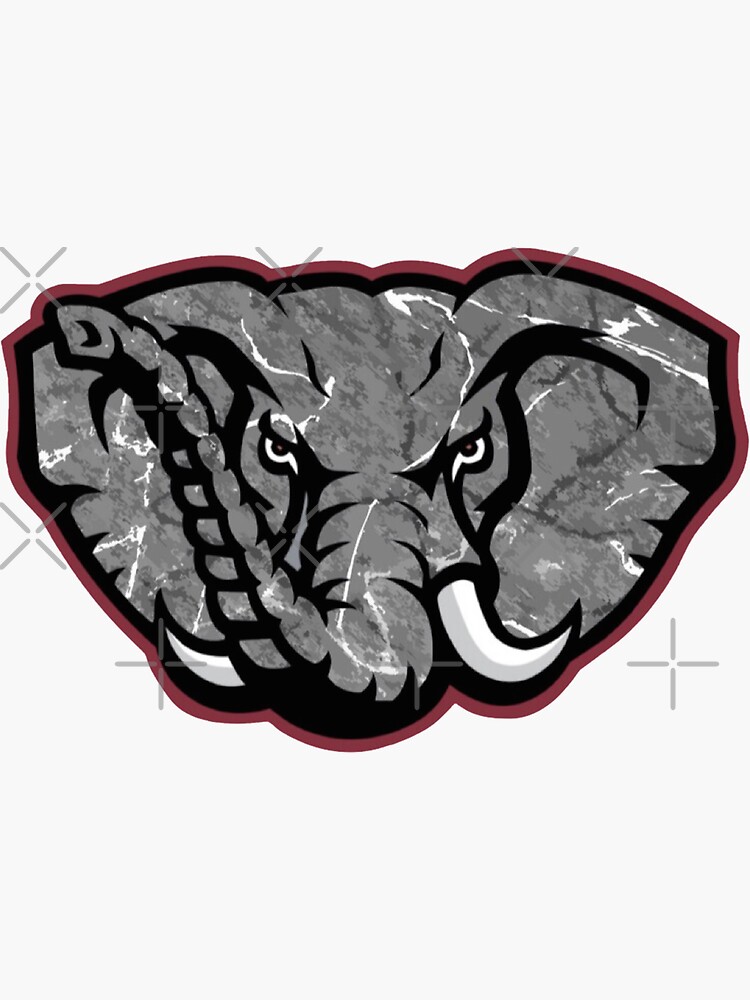 "Marble Bama Elephant" Sticker by csachs | Redbubble