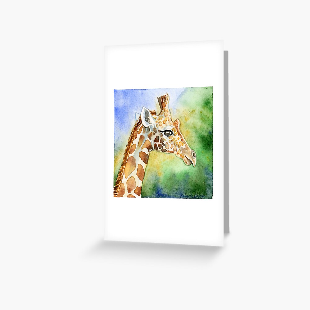 "Giraffe" Greeting Card by priscillageorge | Redbubble