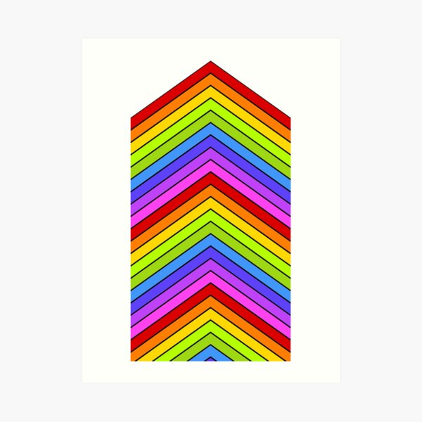 "LGBT Colourful Rainbow arrow gay pride" Art Print for Sale by ...