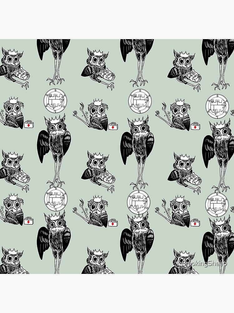 "GREAT DEMON STOLAS" Throw Pillow for Sale by SmokingSheep | Redbubble