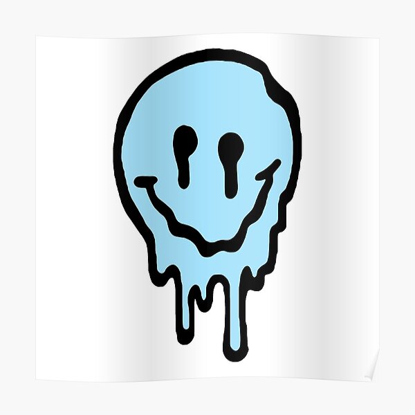 Melting Smiley Face Posters | Redbubble