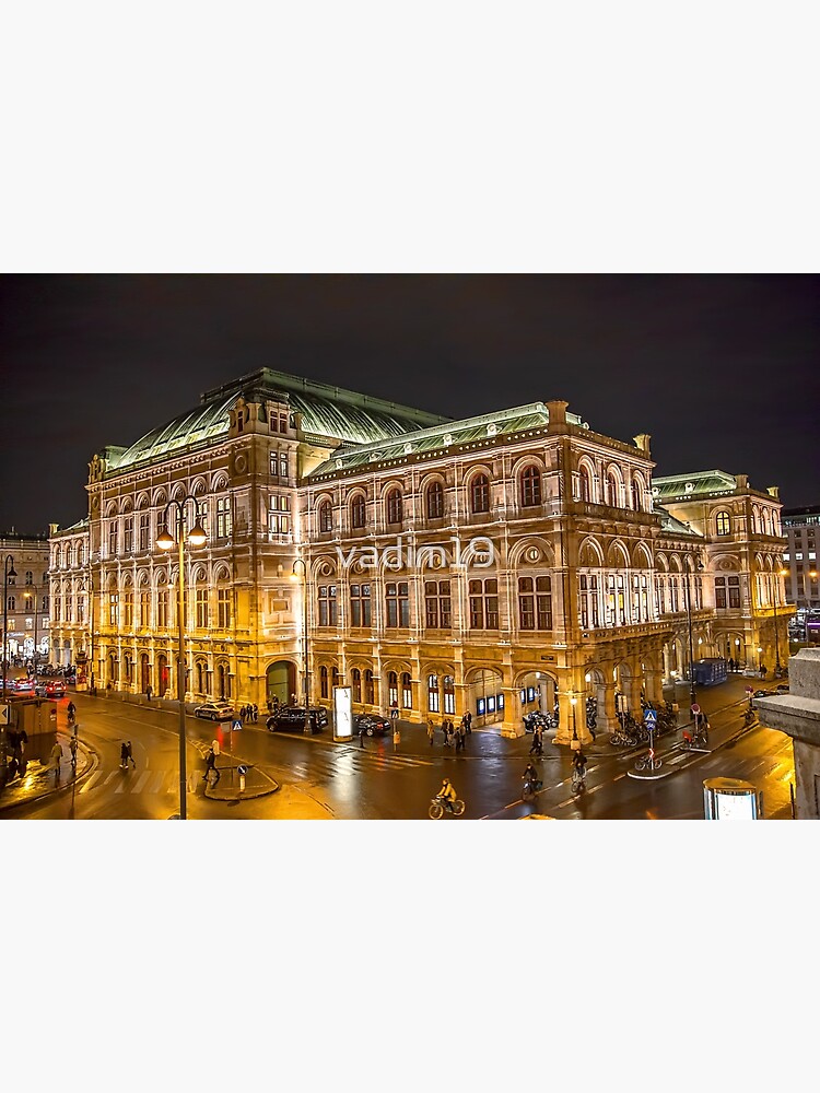 "Austria. Vienna. Opera House at Night." Poster for Sale by vadim19 ...