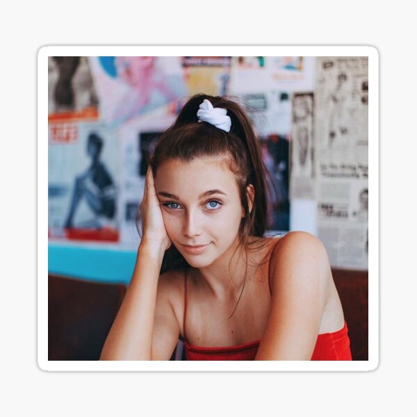 "Emma Chamberlain Sticker" Sticker for Sale by gpacifico | Redbubble